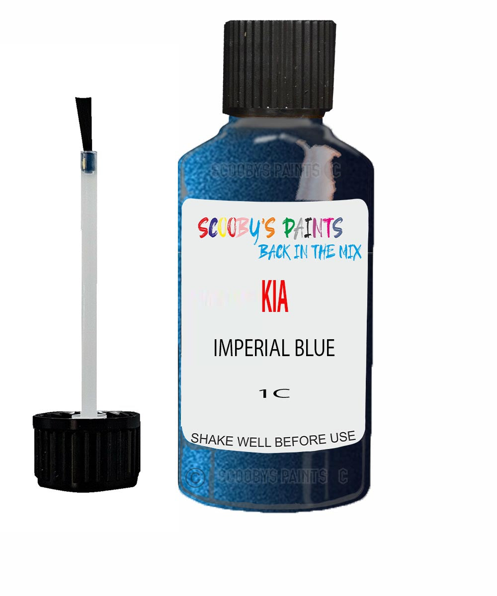 Paint For KIA carnival IMPERIAL BLUE Code 1C Touch up Scratch Repair P ...