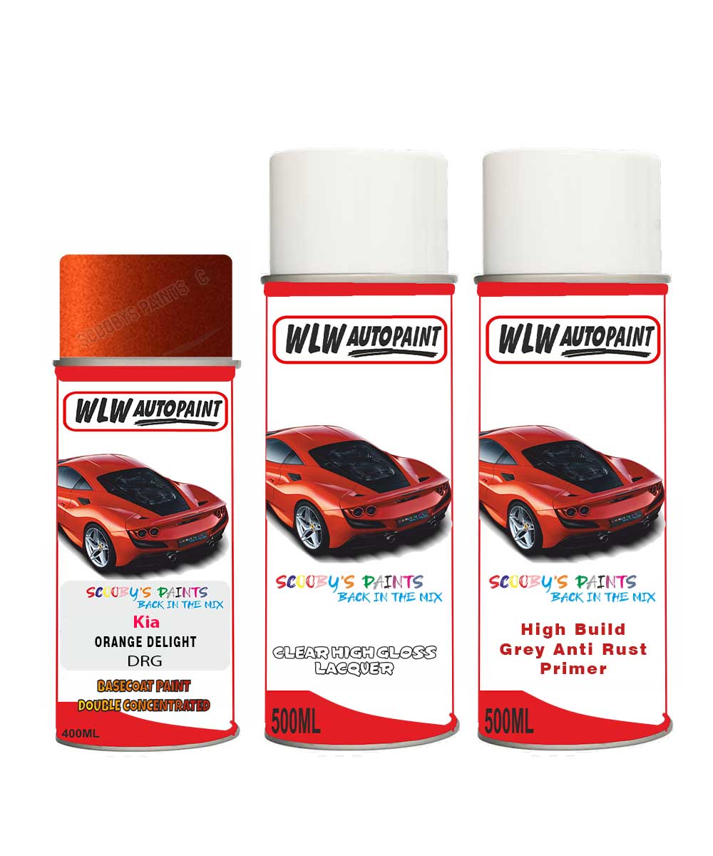 Aerosol Spray Paint For Kia Picanto Orange Colour Code O3 – Auto Car ...