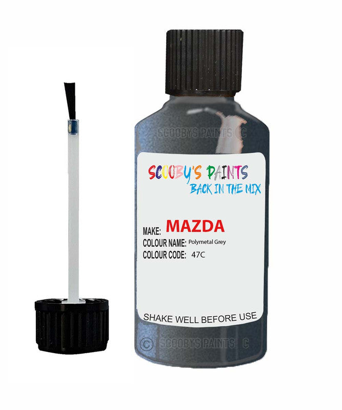 Paint For Mazda Mazda 3 Polymetal Grey Code 47C Car Touch Up Paint ...