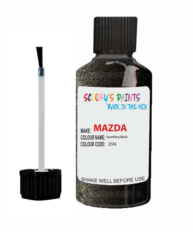 Paint For Mazda Mx5 Sparkling Black Code 35N Car Touch Up Paint – Auto ...
