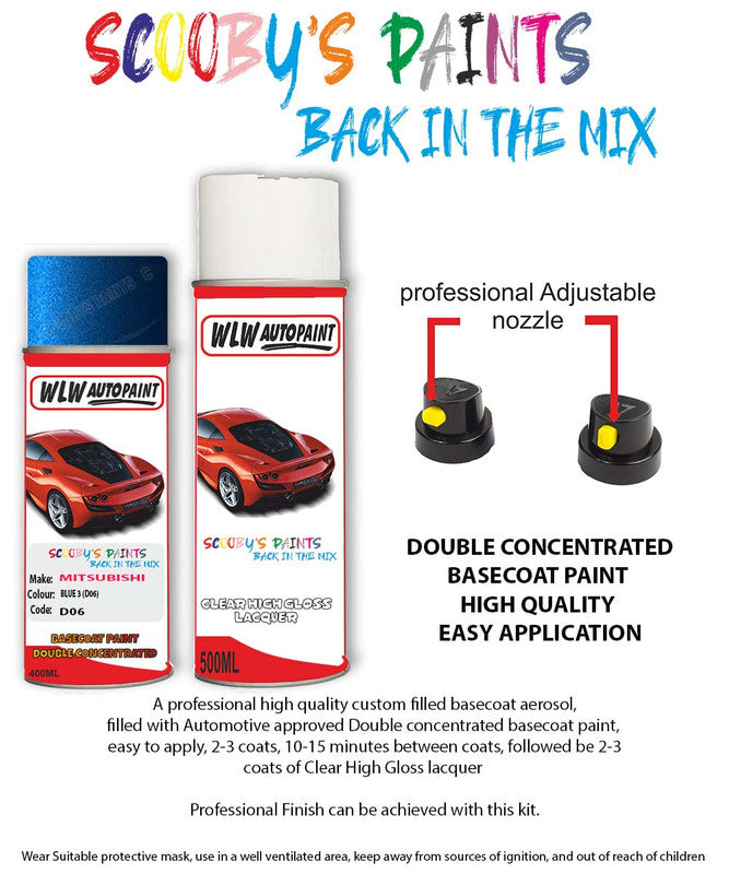 Paint For Mitsubishi Evolution Blue D06 Car Aerosol Spray Paint Rattle ...