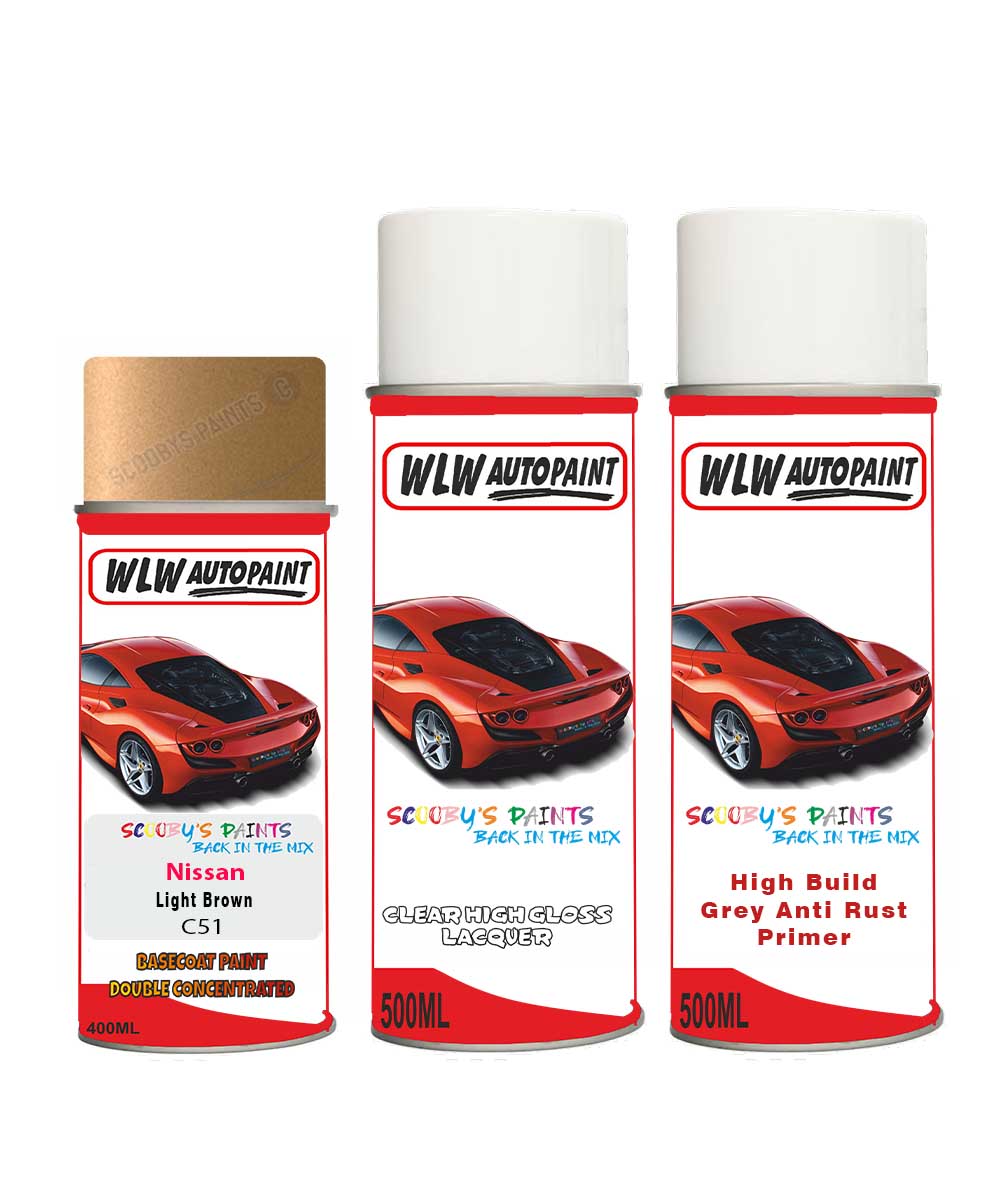 Paint For Nissan Xtrail Light Brown Aerosol Spray Car Paint + Lacquer ...
