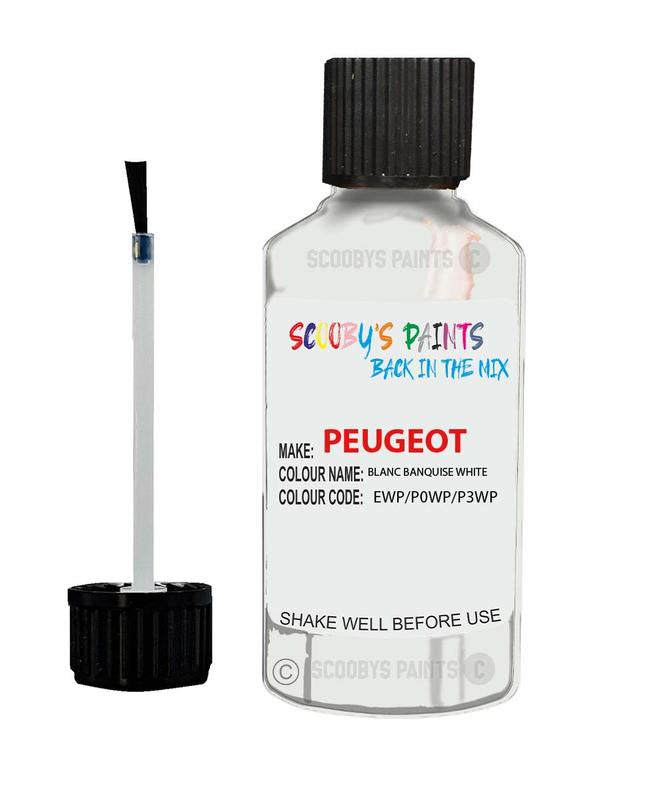 Paint For Peugeot 2008 Blanc Banquise White Code Ewp/P0Wp/P3Wp Touch U ...