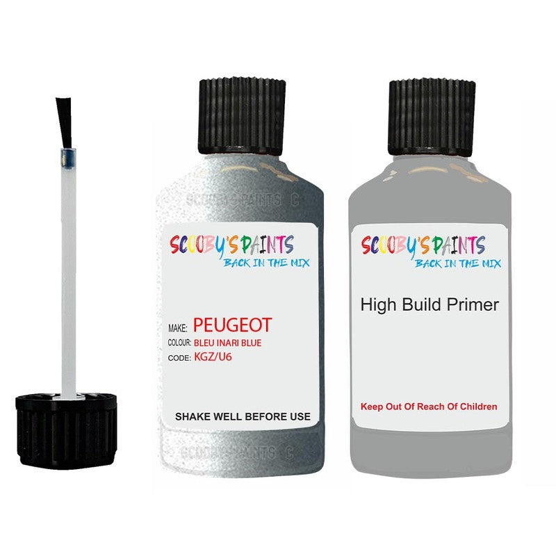 Paint For Peugeot 1007 Bleu Inari Blue Code Kgz/U6/- Touch Up Paint ...