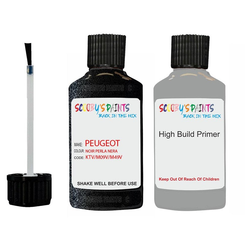 Paint For Peugeot 308 Sw Noir Perla Nera Code Ktv/M09V/M49V Touch Up P ...