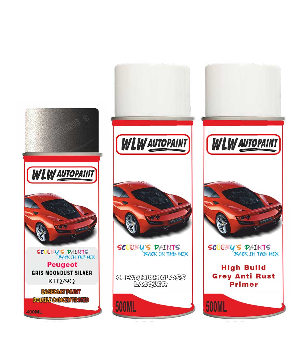Paint For Peugeot Partner Tepee Gris Moondust Silver Grey Ktq Aerosol ...