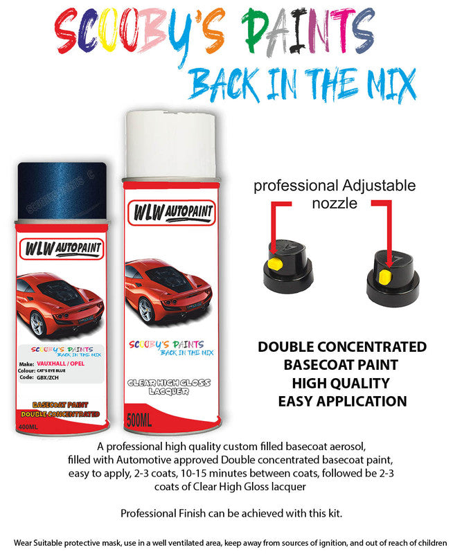 Paint For Vauxhall Agila Cat'S Eye Blue Spray Paint + Anti Rust Primer ...