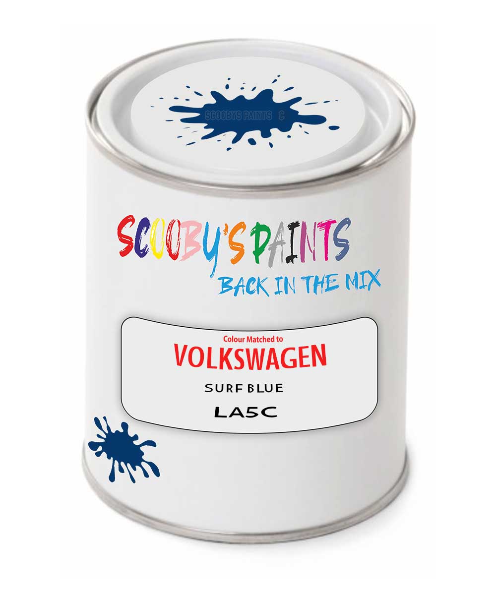 Basecoat Paint Mixed To Match Colour Volkswagen Surf Blue Code: La5C ...