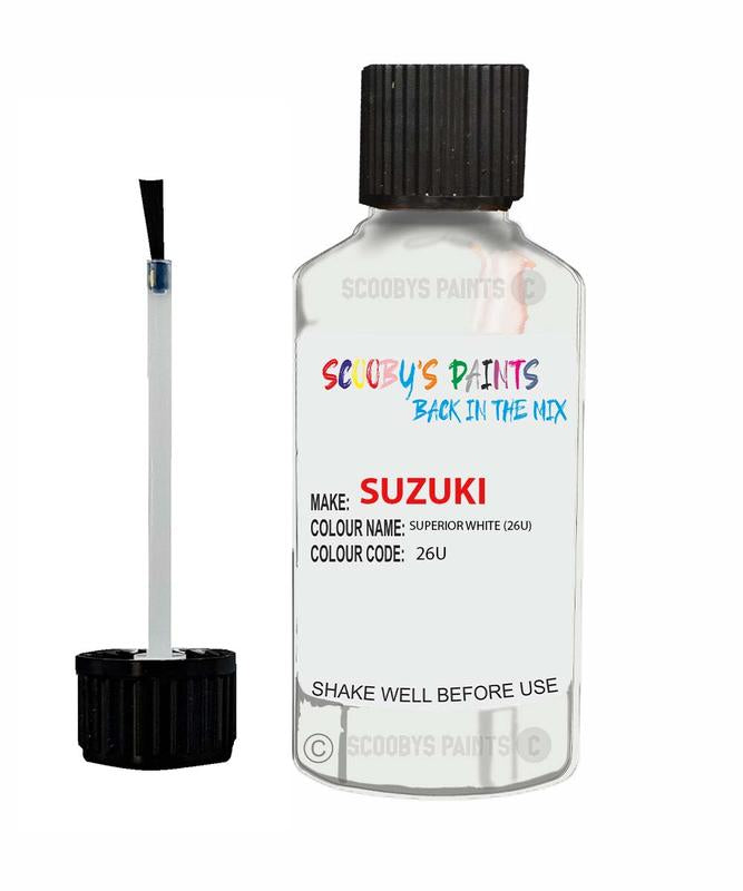 Paint For Suzuki Every Superior White Code 26U Touch Up Paint Scratch ...