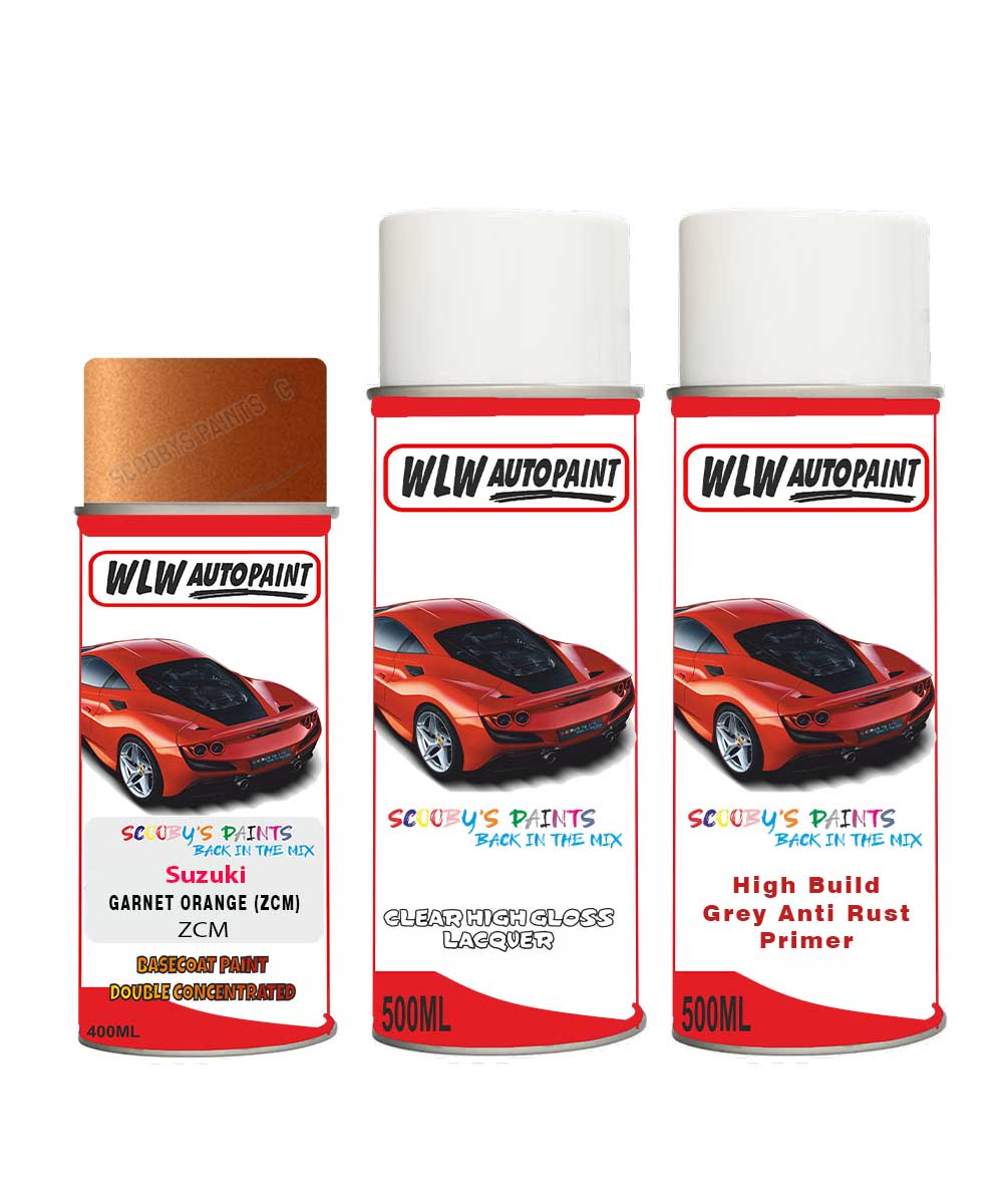 Paint For Suzuki Sx4 Garnet Orange Zcm Car Aerosol Spray Paint + Lacqu ...