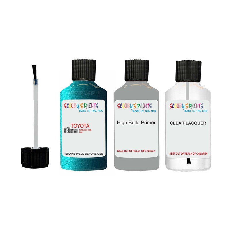 Paint For Toyota Yaris Turquoise Code 788 Touch Up Paint Scratch Stone ...
