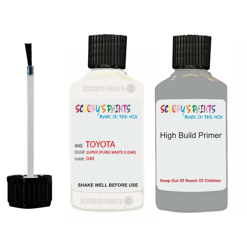 Paint For Toyota Celica Super Pure White 2 Code 040 Touch Up Paint ...