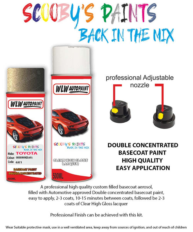 Paint For Toyota Corolla Hatchback Oxide Bronze 6X1 Aerosol Spray Pain ...