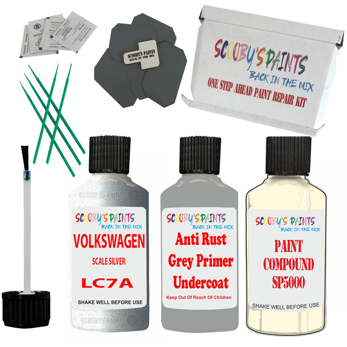 Paint For VOLKSWAGEN ID.3 SCALE SILVER Silver/Grey LC7A Touch Up Scrat ...
